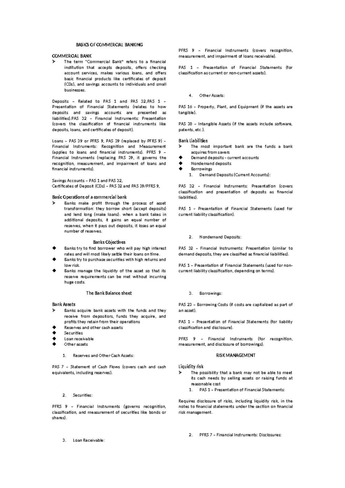 Basics OF Commercial Banking - BASICS OF COMMERCIAL BANKING COMMERCIAL ...