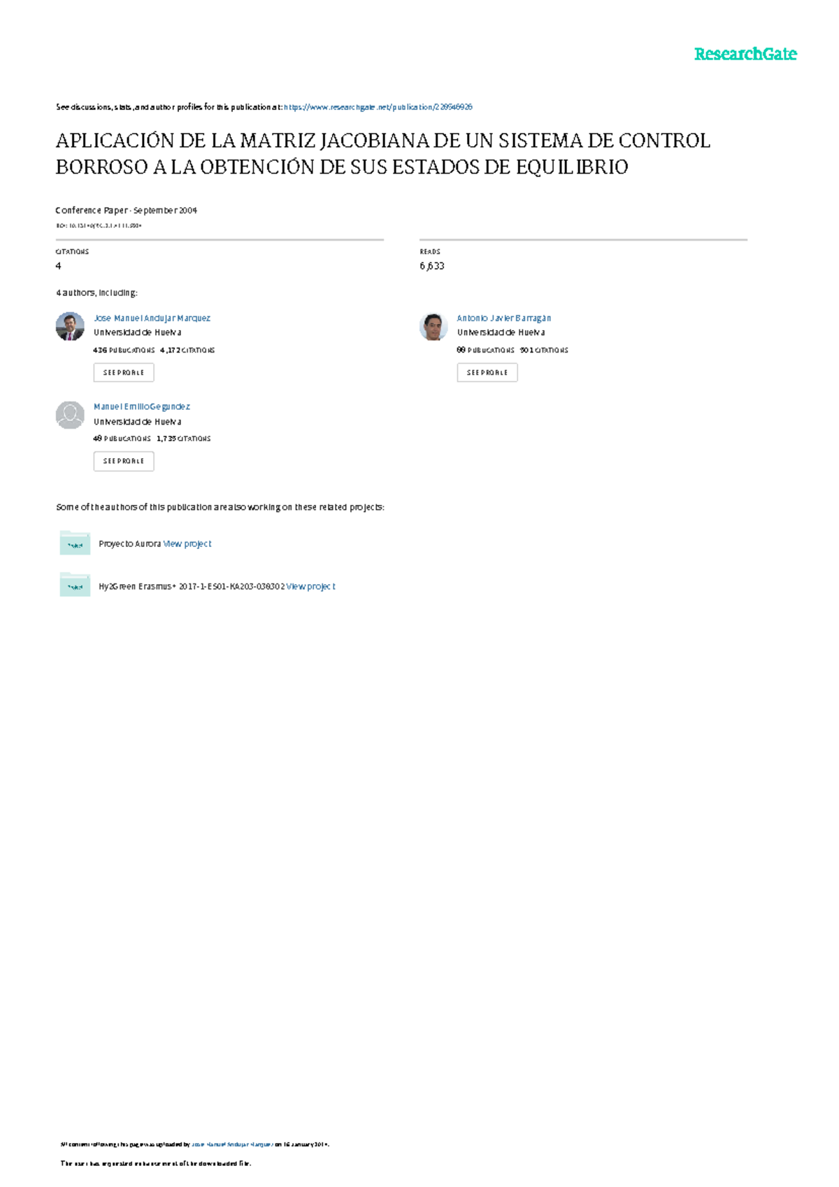 Aplicacion DE LA Matriz Jacobiana DE UN Sistema DE Logica de cotrol ...