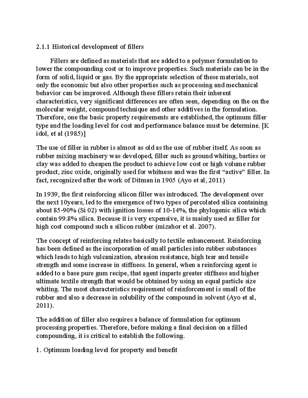 Fillers for Rubber, types of filler, uses of filler, classification of ...