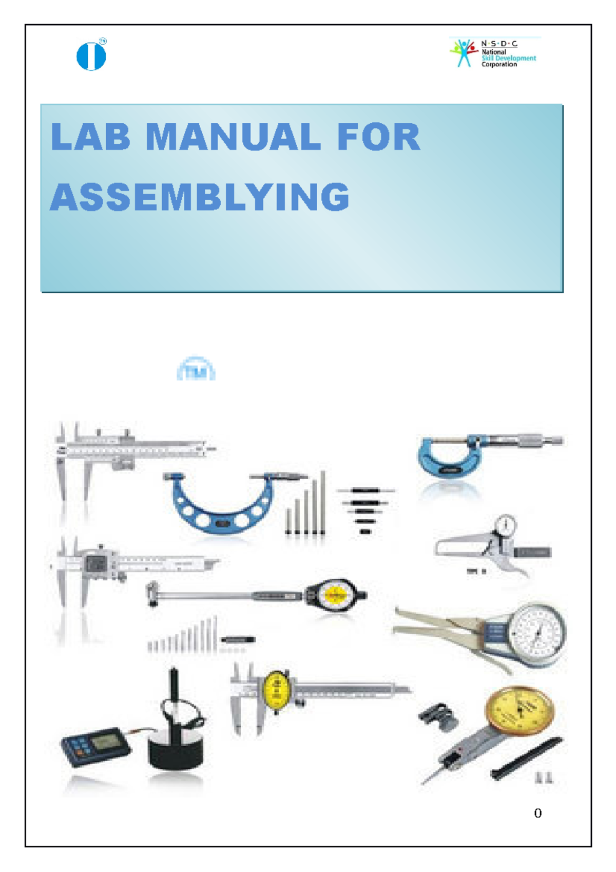 Assembly lab manual - abc - LAB MANUAL FOR ASSEMBLYING GENERAL INFORMATION Type of instrument ...