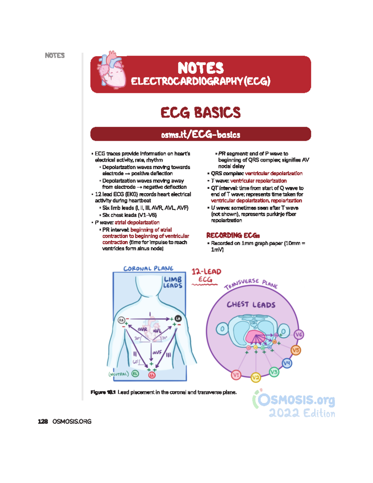 ECG axis Osmosis - BIO1021 - Studocu