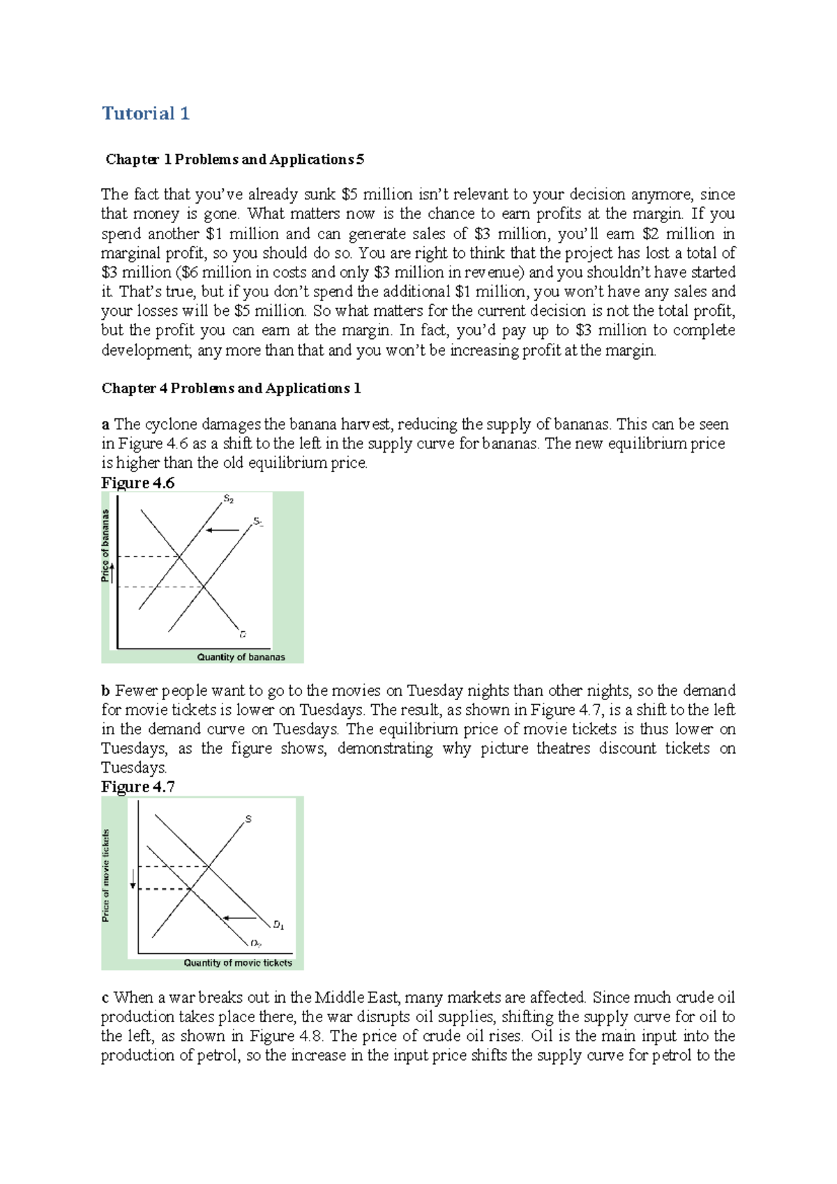 Tutorial 1 - 。。。 - Tutorial 1 Chapter 1 Problems and Applications 5 The ...