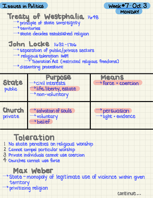 PS 201 Great Issues in Politics 3 Week 5 - Strauss values (which ones ...