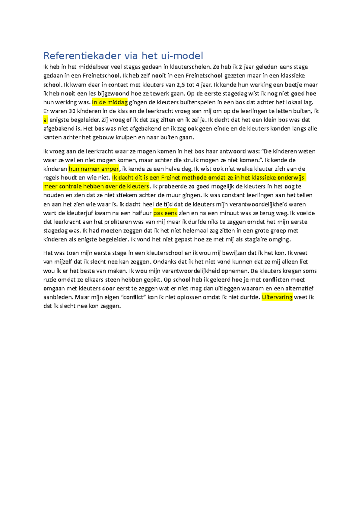 Referentiekader via het ui-model evi bekeken - Referentiekader via het ...