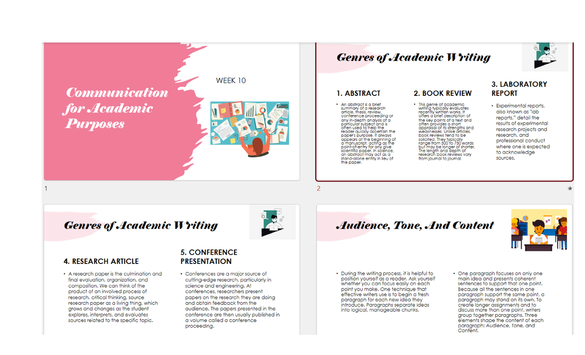 Handout - Communication for Academic Purposes - BS Education - Studocu