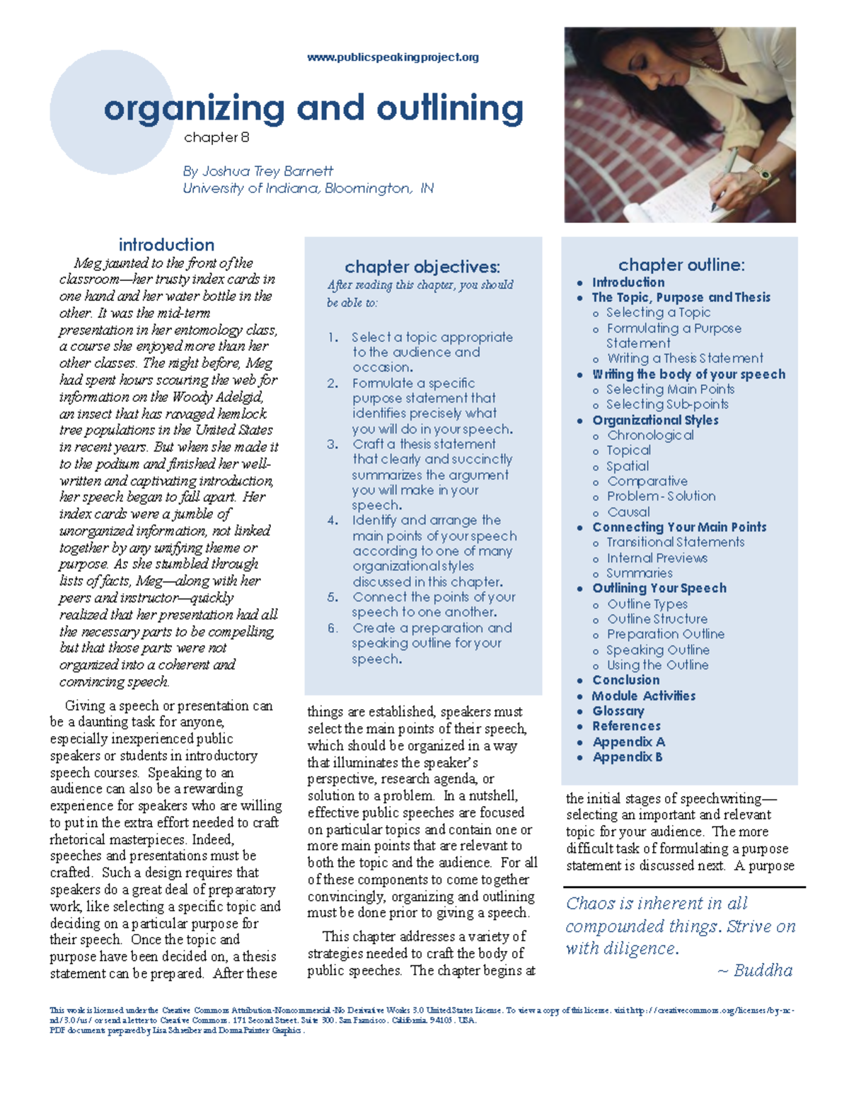 Outline - Lecture assigned reading. - This work is licensed under the ...