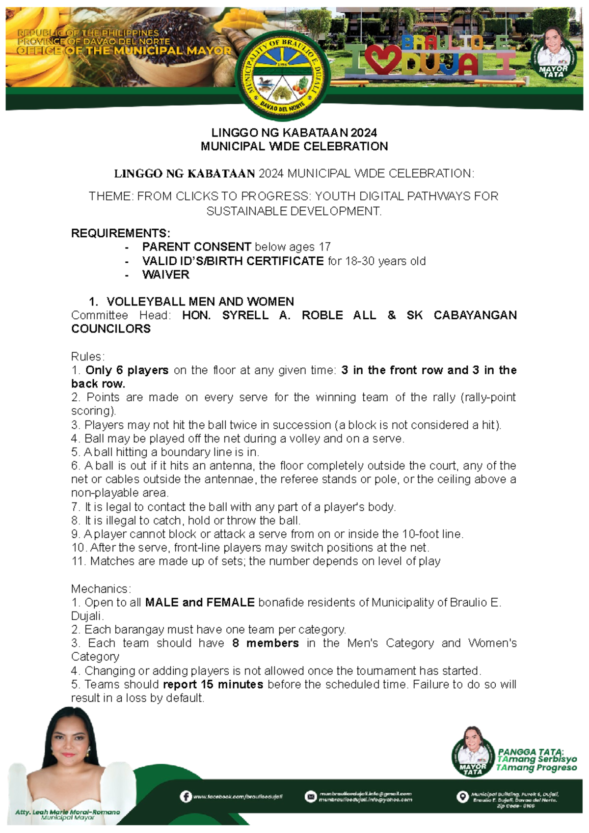 Activities LNK Municipal WIDE Celebration - LINGGO NG KABATAAN 2024 ...