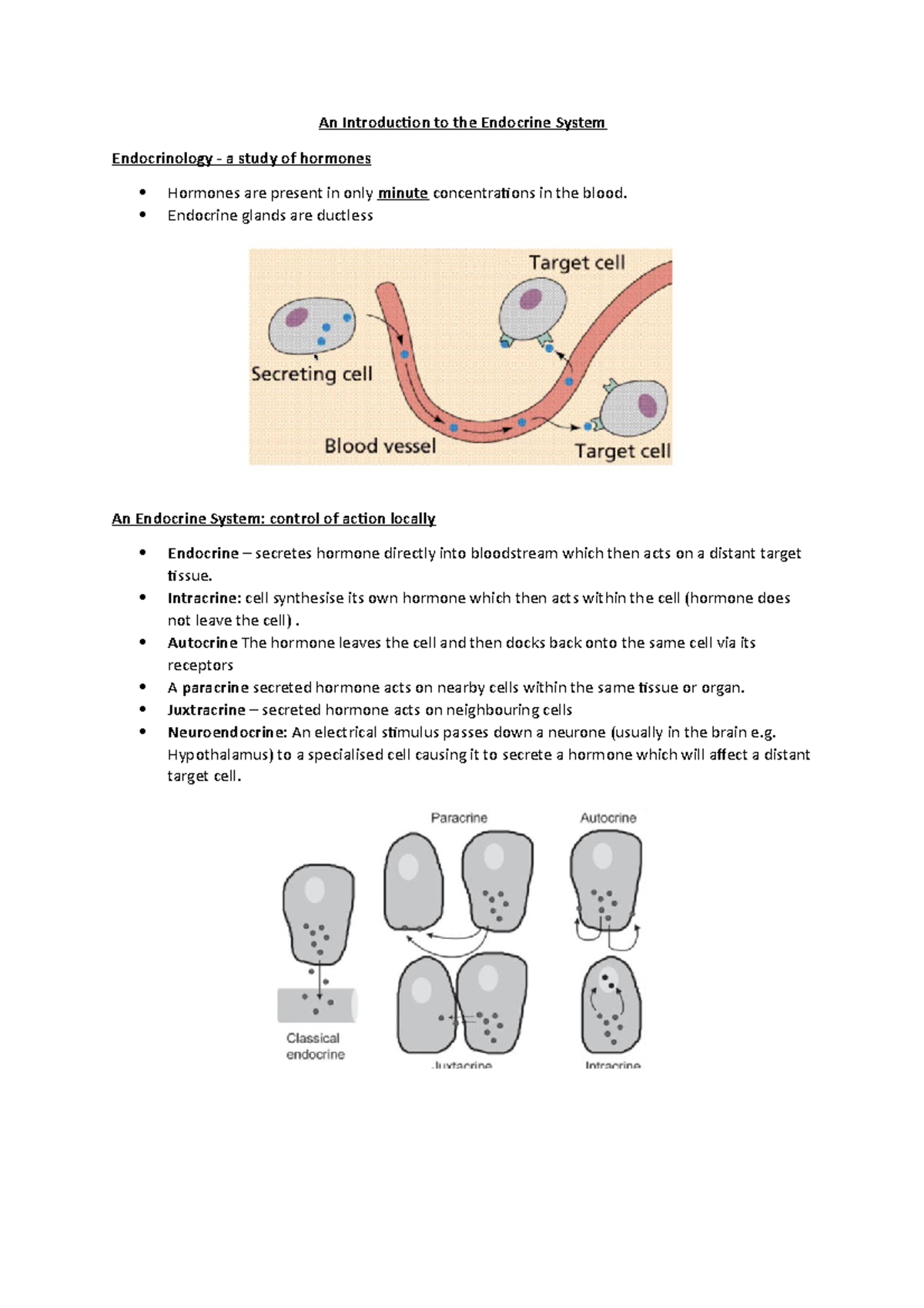 L03 Introduction to the Endocrine System - An Introduction to the ...