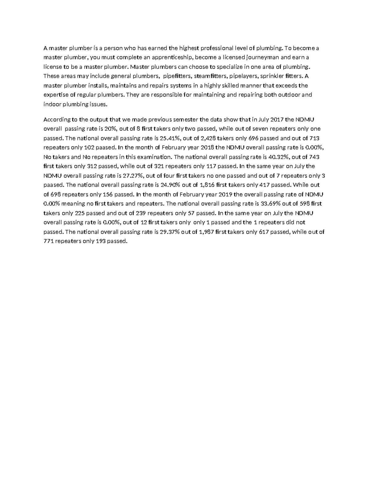 A master plumbe-WPS Office - A master plumber is a person who has ...
