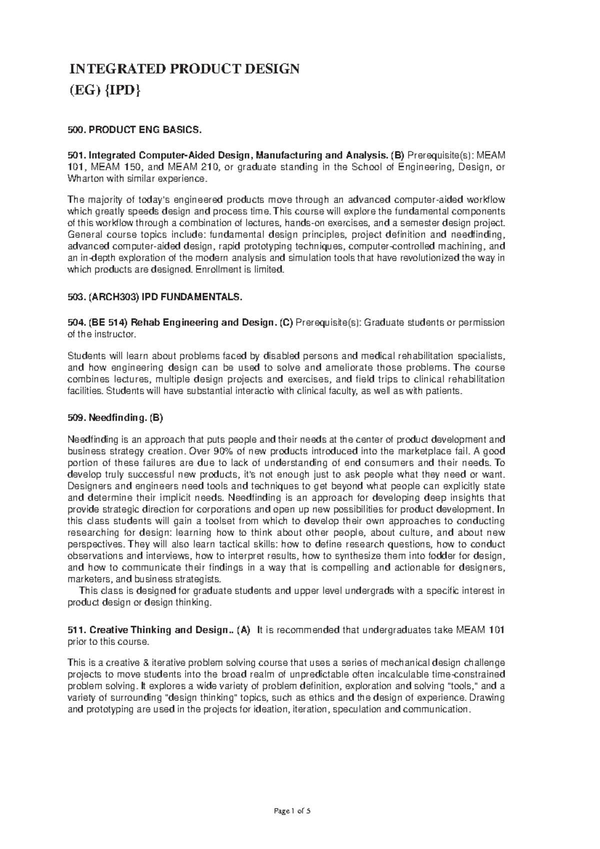 IPD - Pdf book - (EG) {IPD} 500. PRODUCT ENG BASICS. Integrated ...