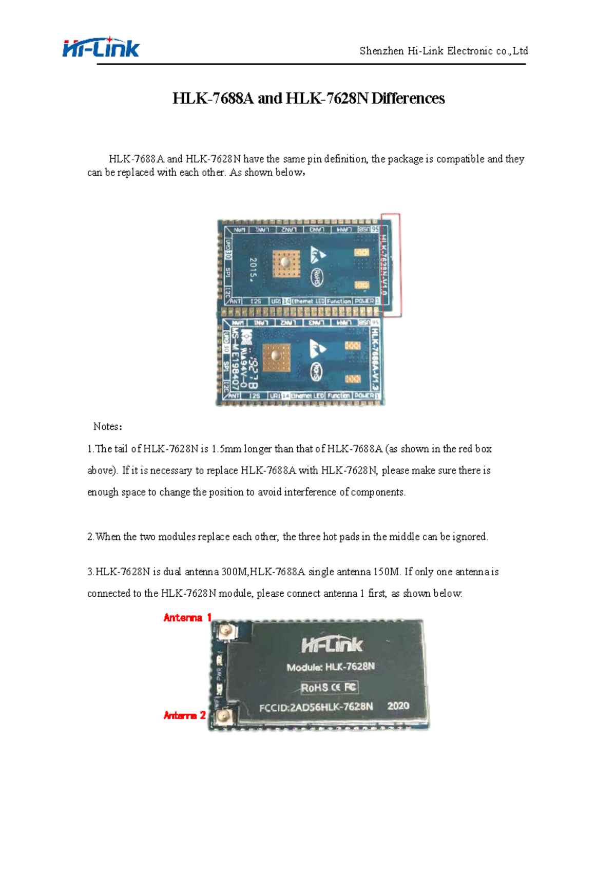 HLK-7688A and HLK-7628N Differences(2024-04-21 18 27 38) - Shenzhen Hi-Link Electronic co.,Ltd ...