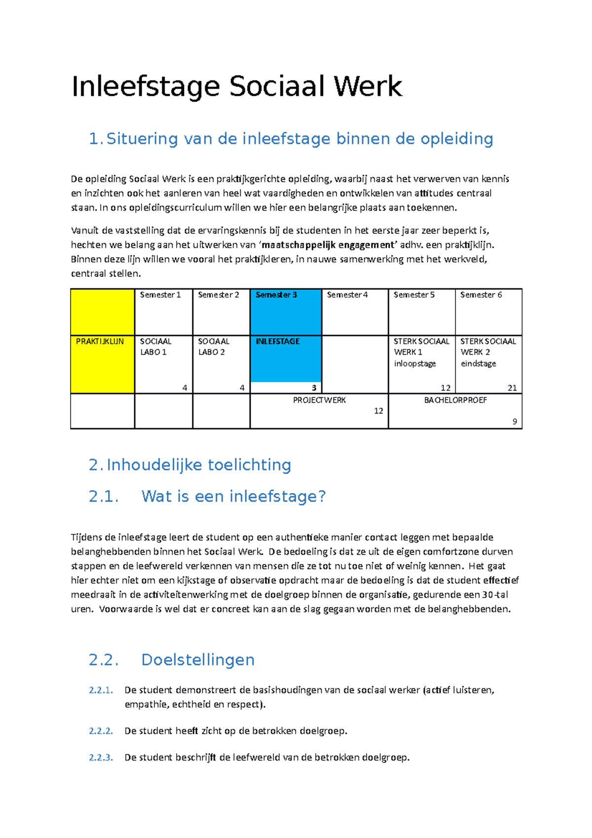 Inleefstage Sociaal Werk info voor het werkveld - Inleefstage Sociaal ...