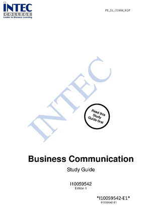 Management 1 assignment - © INTEC COLLEGE – FEBRUARY 2023 (Management 1 ...
