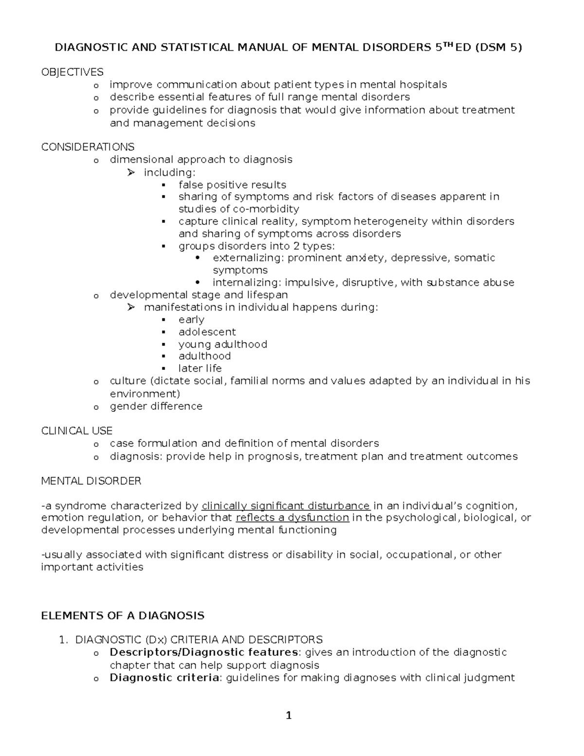 324674715 DSM 5 Neurodevelopmental Notes - DIAGNOSTIC AND STATISTICAL ...