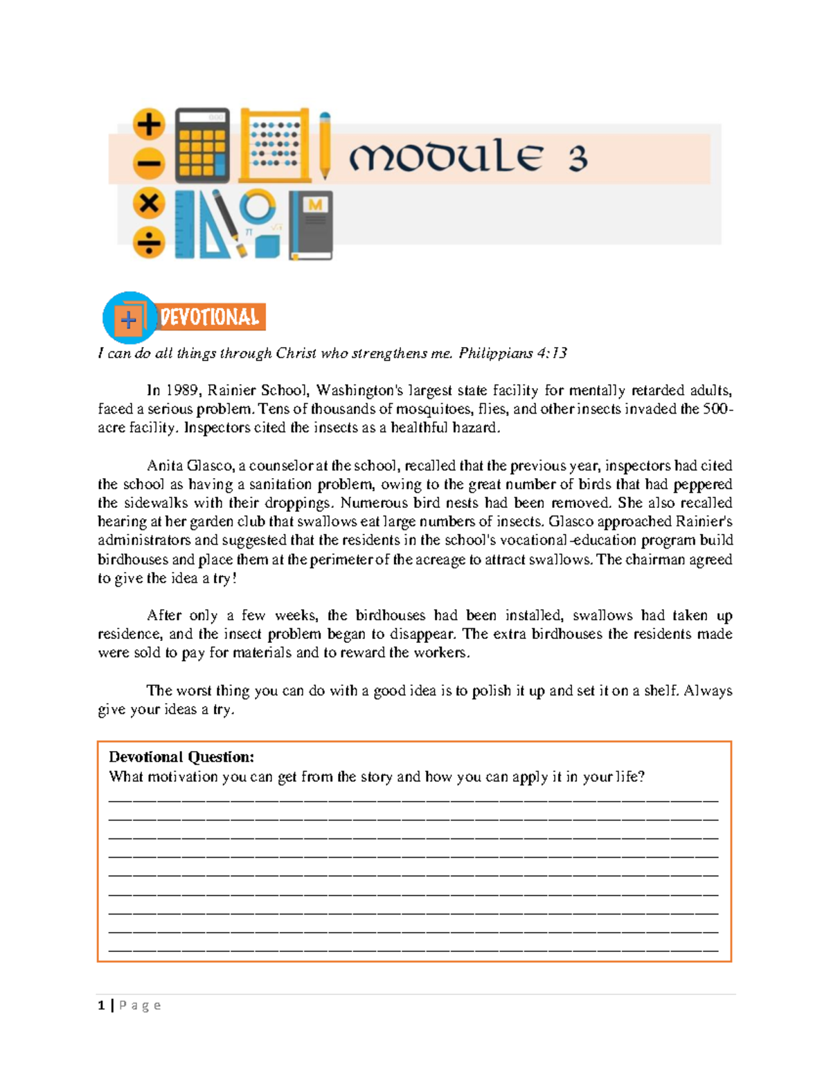 Module-3-MMW - Male - I can do all things through Christ who ...