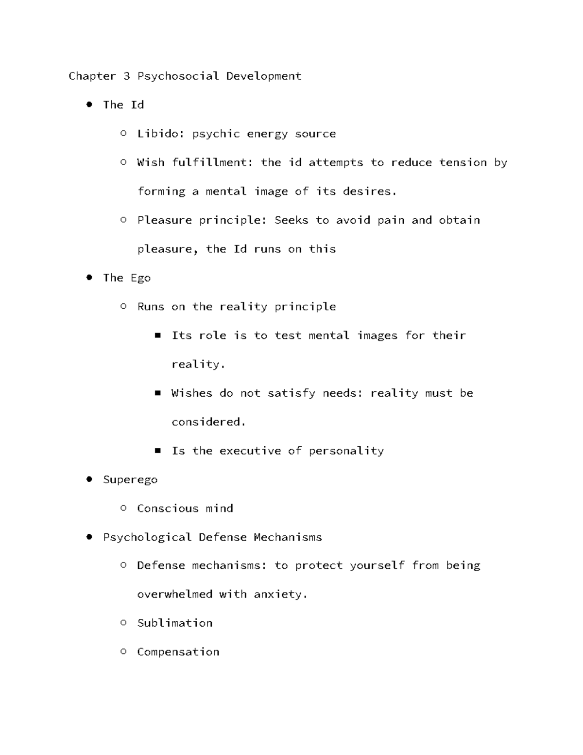 HI&R Chapter 3 Pyschosocial development - Chapter 3 Psychosocial ...