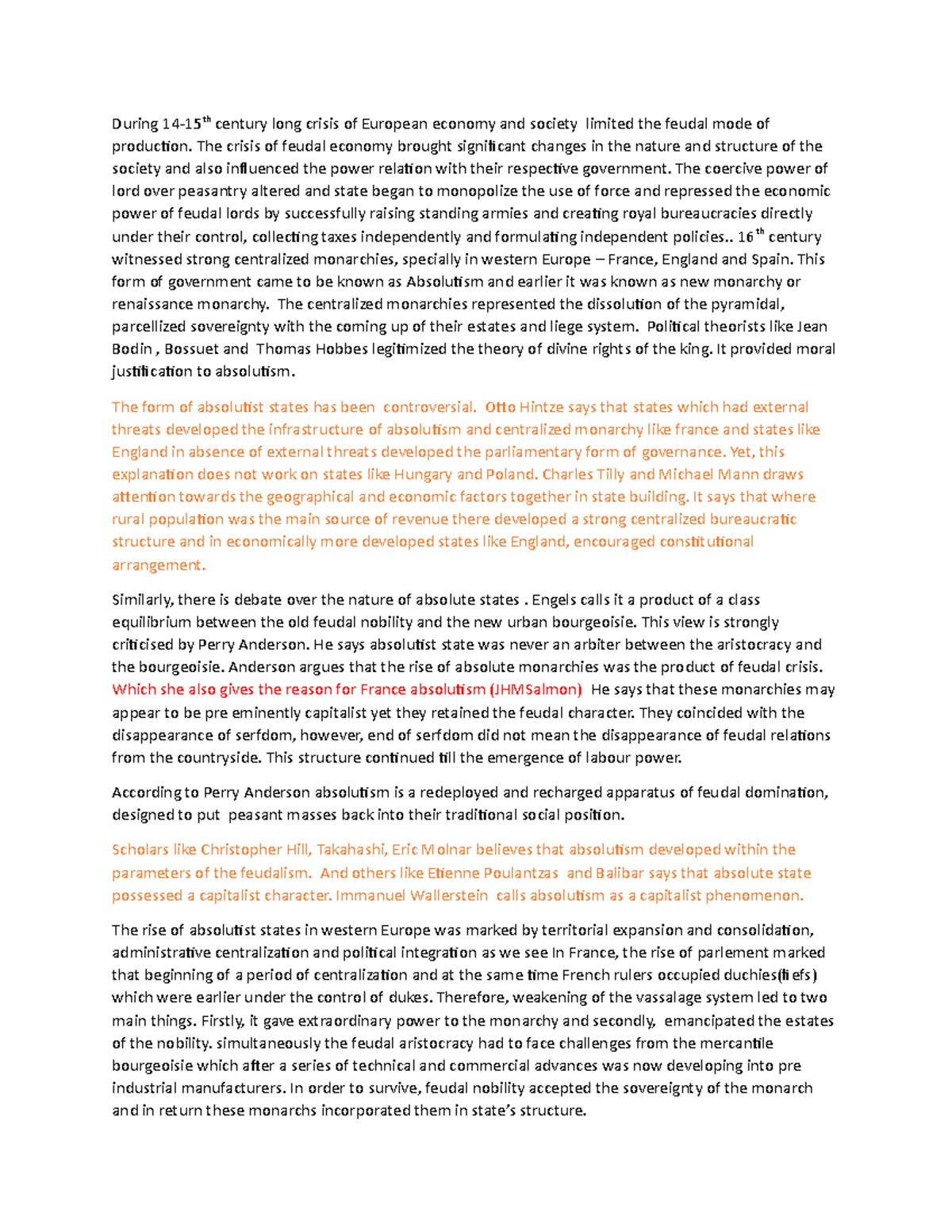 Absolutism west - During 14-15th century long crisis of European ...
