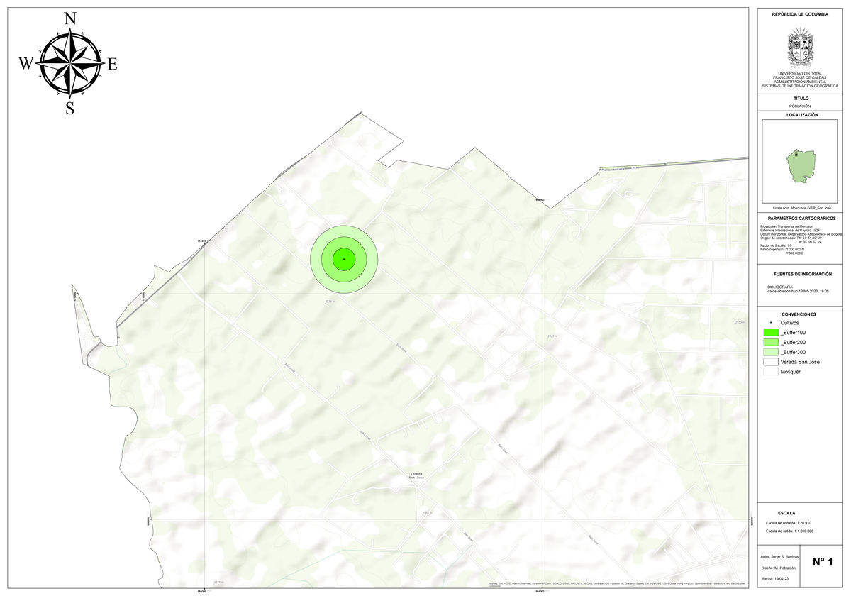 C y P - costos - Sources: Esri, HERE, Garmin, Intermap, increment P ...