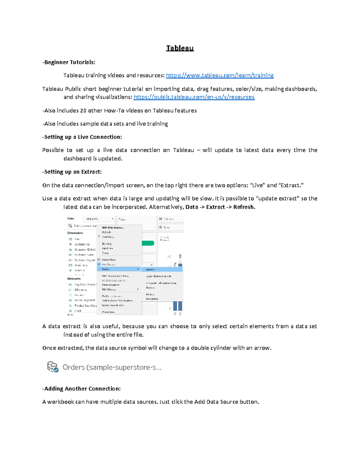 Tableau Tutorials: Beginner's Guide to Importing Data Creating ...