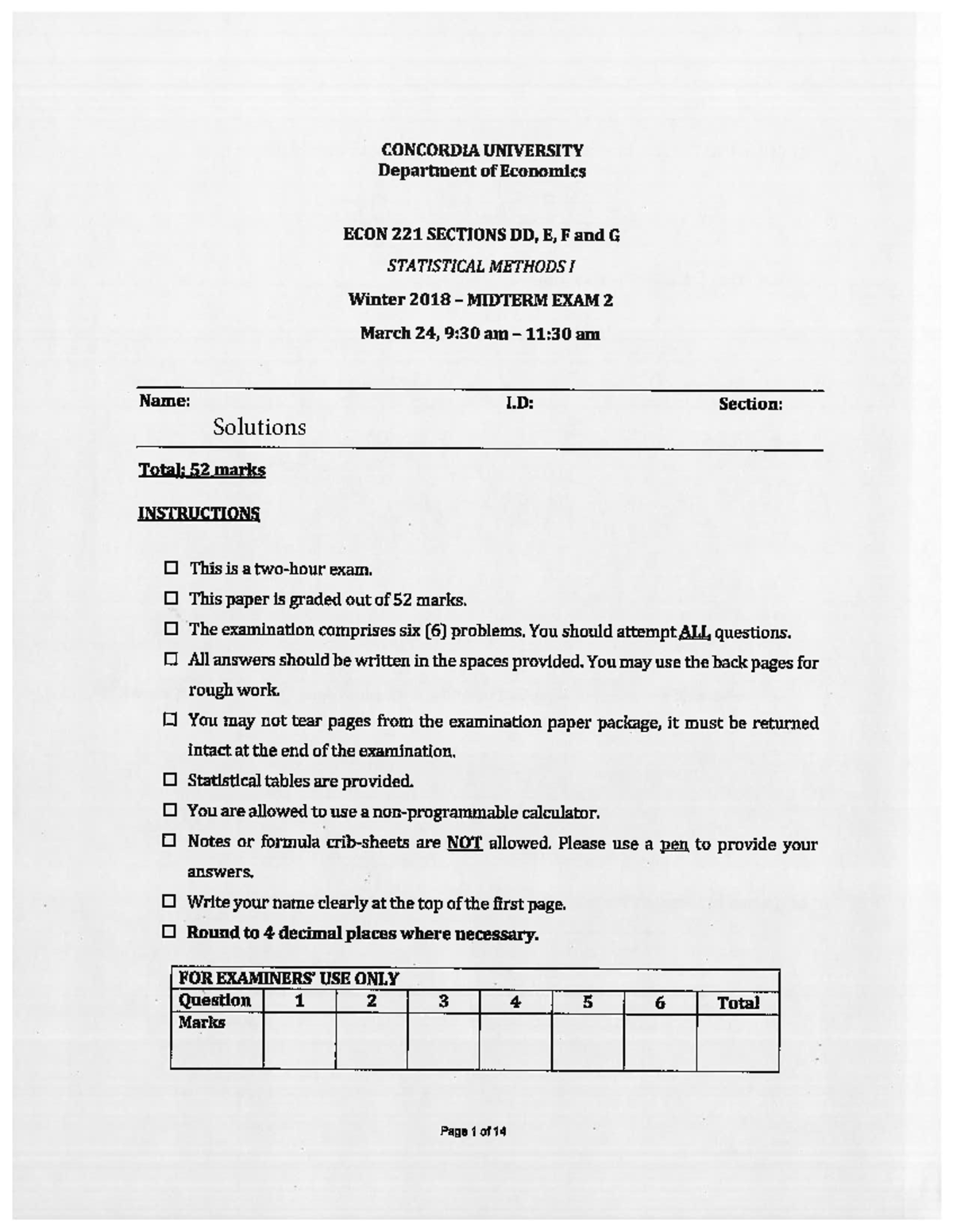 Midterm 2 2018 Questions And Answers Econ 221 Warning Decodescan Unexpected Mcu Data