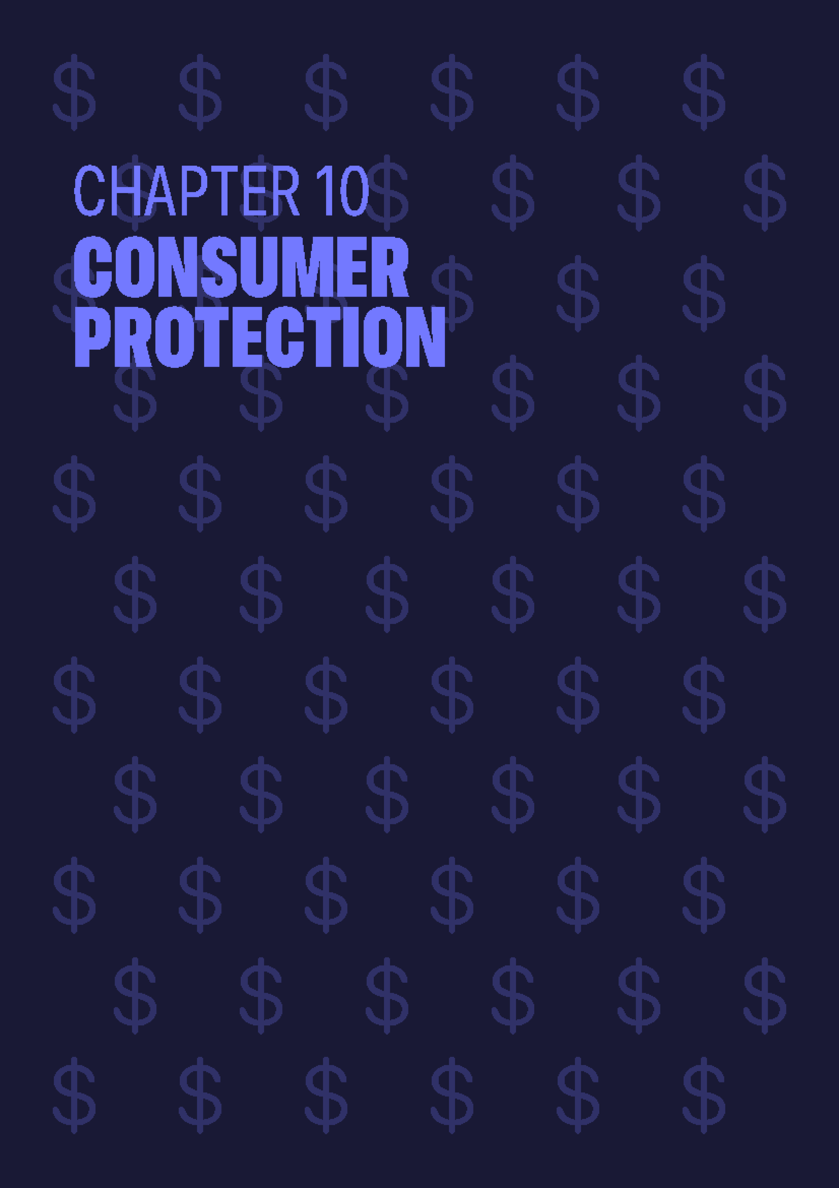 10. Consumer Protection