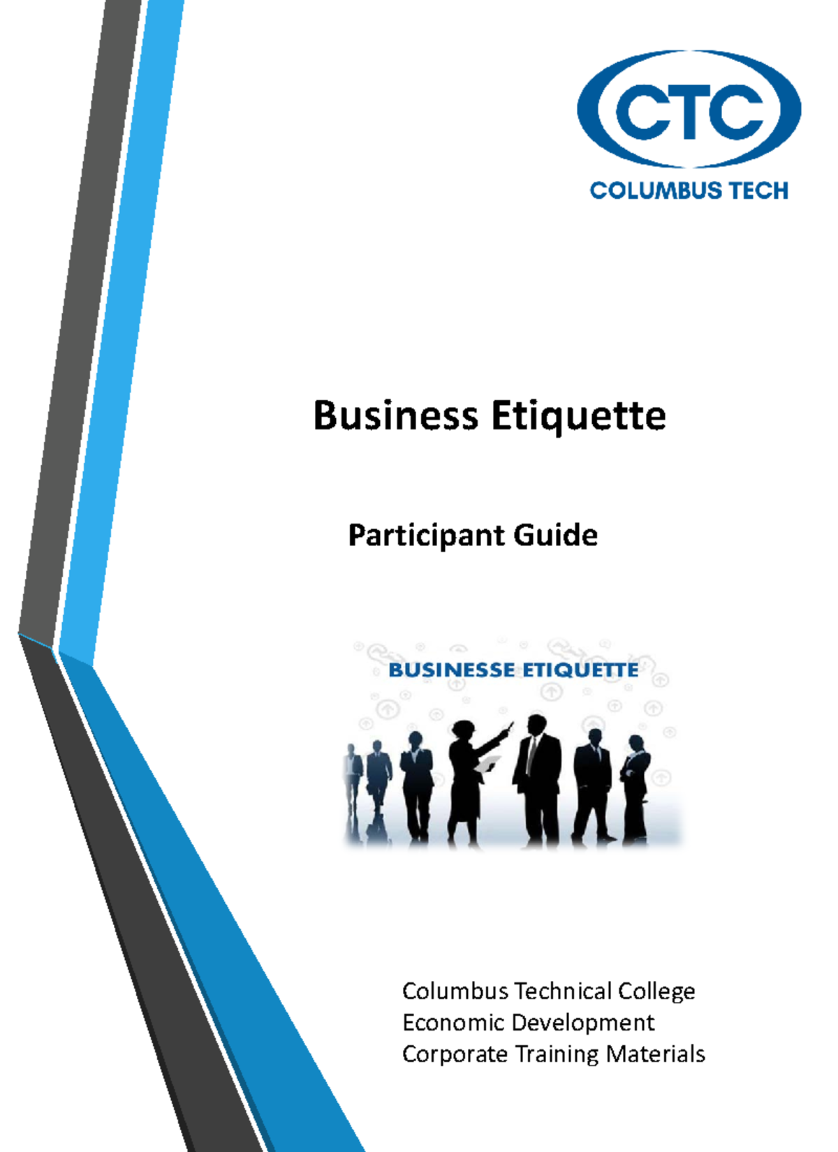 Training Manual Business Etiquette for social interaction - Business ...