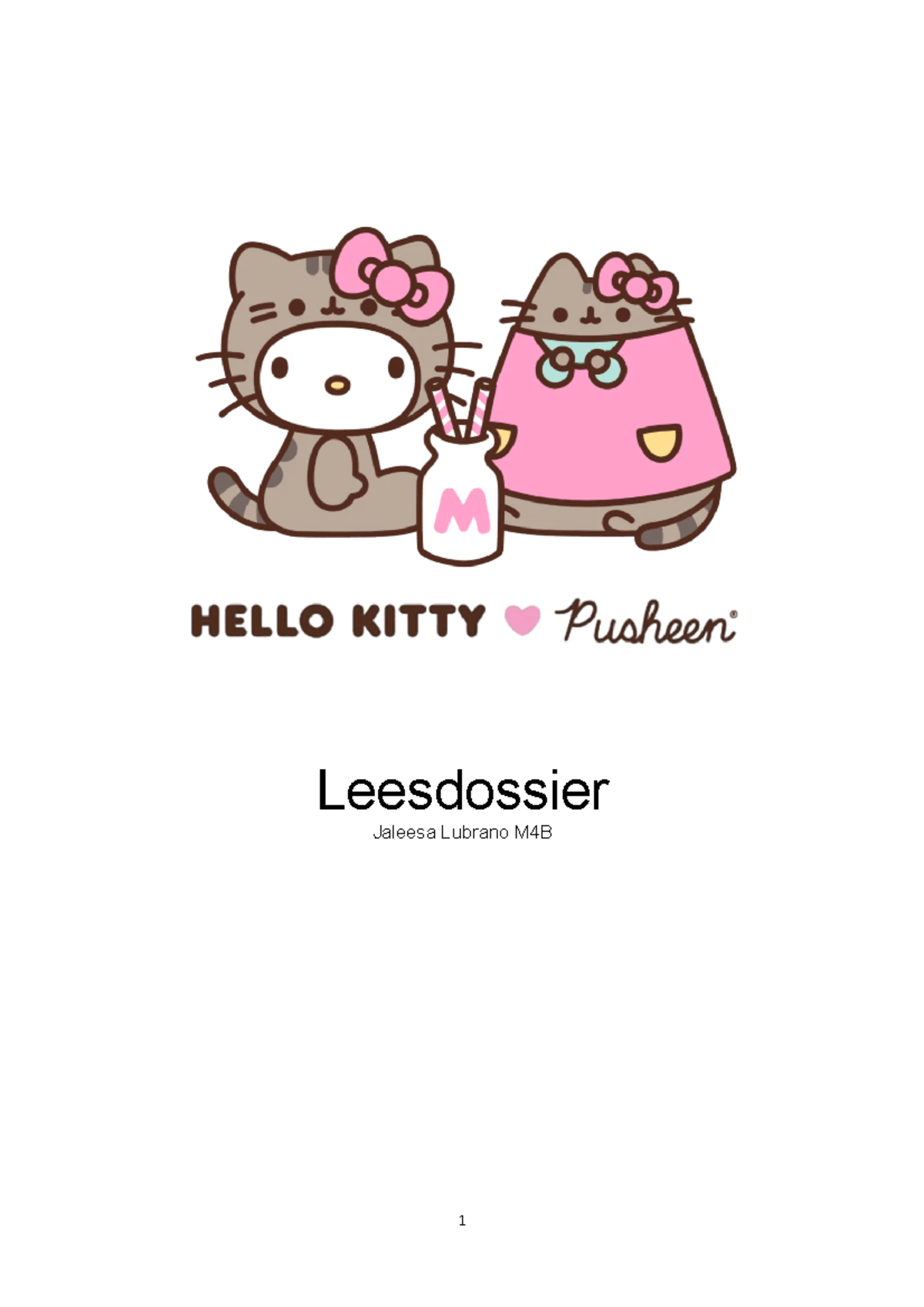 Leesdossier Nederlands - Leesdossier Jaleesa Lubrano M4B Inhoudsopgave ...