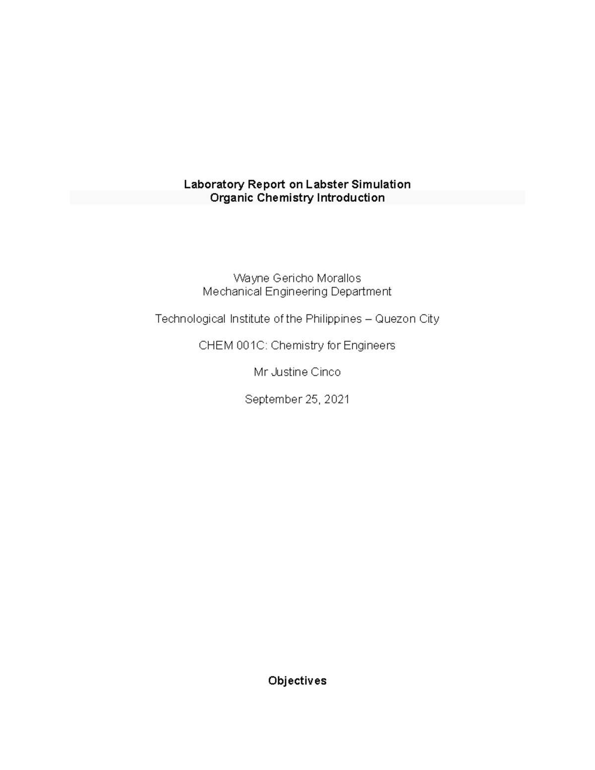 Laboratory-Report-for practicing proper ventilation on the Lab ...