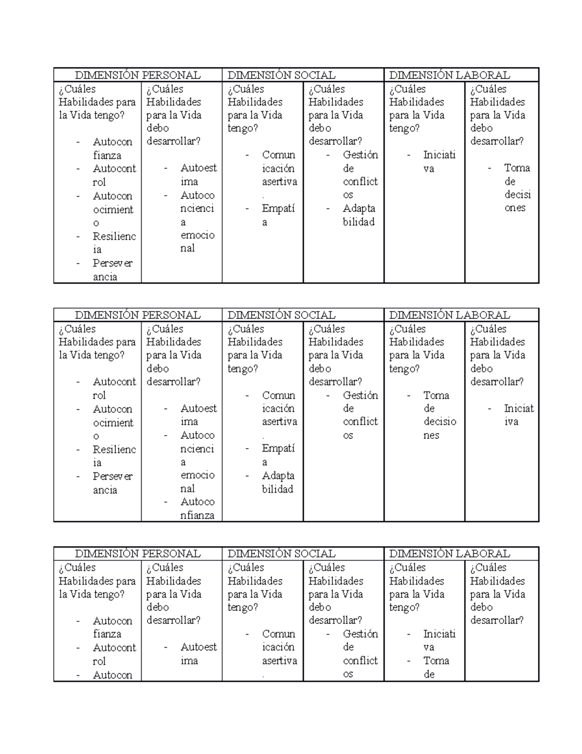Dimensión Personal - kjskd kkdskksjsk kjaskdjasndnaskdklams - DIMENSIÓN ...