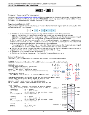 Notes - Unit 9 - ECE-470/570: Microprocessor-Based System Design Fall ...