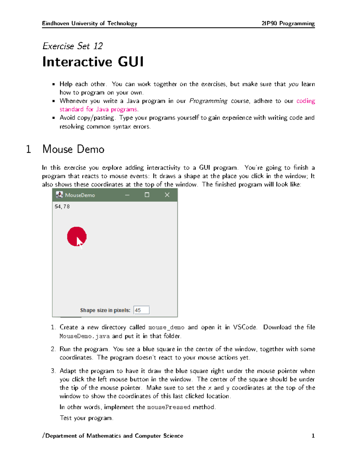 2IP90-exercise set 12 - exercise set 12 - Exercise Set 12 Interactive ...