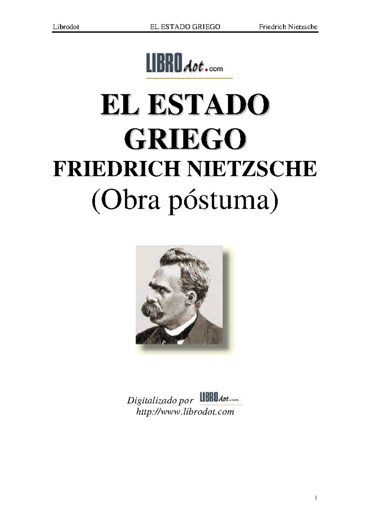 Nietzsche, Friedrich, El Estado Griego - EELL EESSTTAADDOO GGRRIIEEGGOO ...