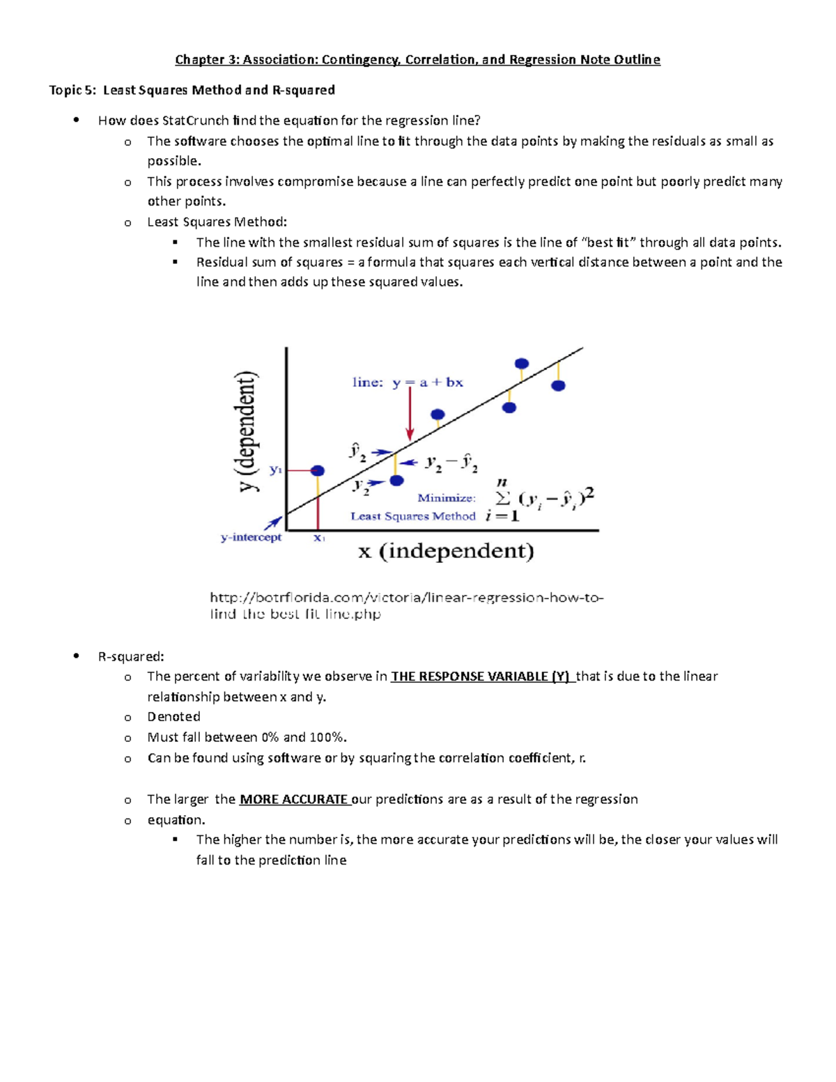 Chapter 3 Topic 5 - Lecture notes from slides as well as verbal ...