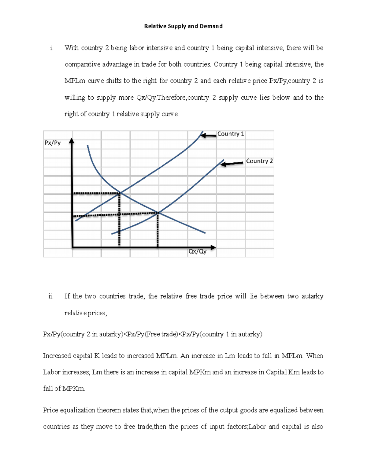 Relative Factor Intensity-1 (1) - International Marketing - Studocu