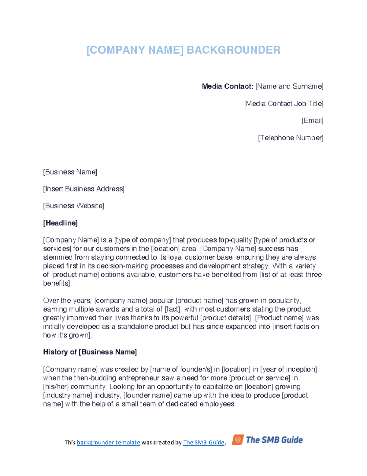 Backgrounder-template-04152020 - This backgrounder template was created ...