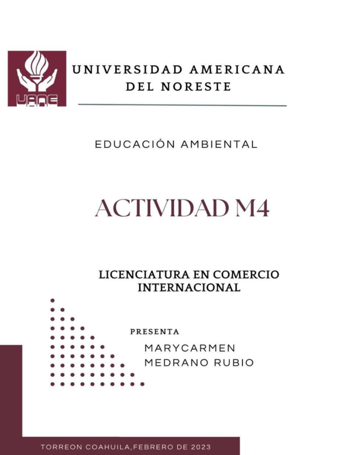 Actividad M4 Educación ambiental - Índice - Studocu