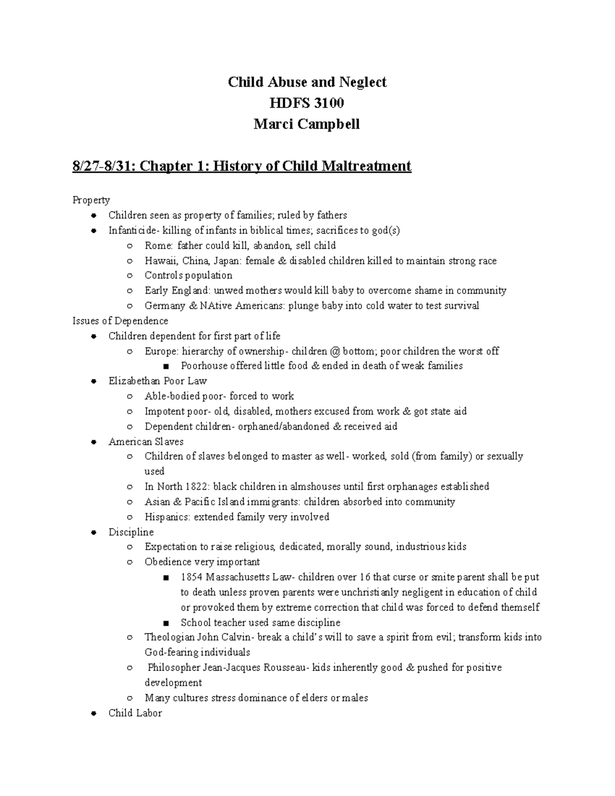 Child Abuse & Neglect - Marci Campbell - Child Abuse and Neglect HDFS ...