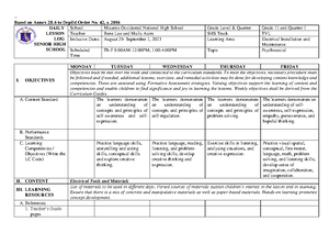 TLE EIM 9 Q1 M9 - TLE - MAINTENANCE Technology and Livelihood Education 9 Electrical ...
