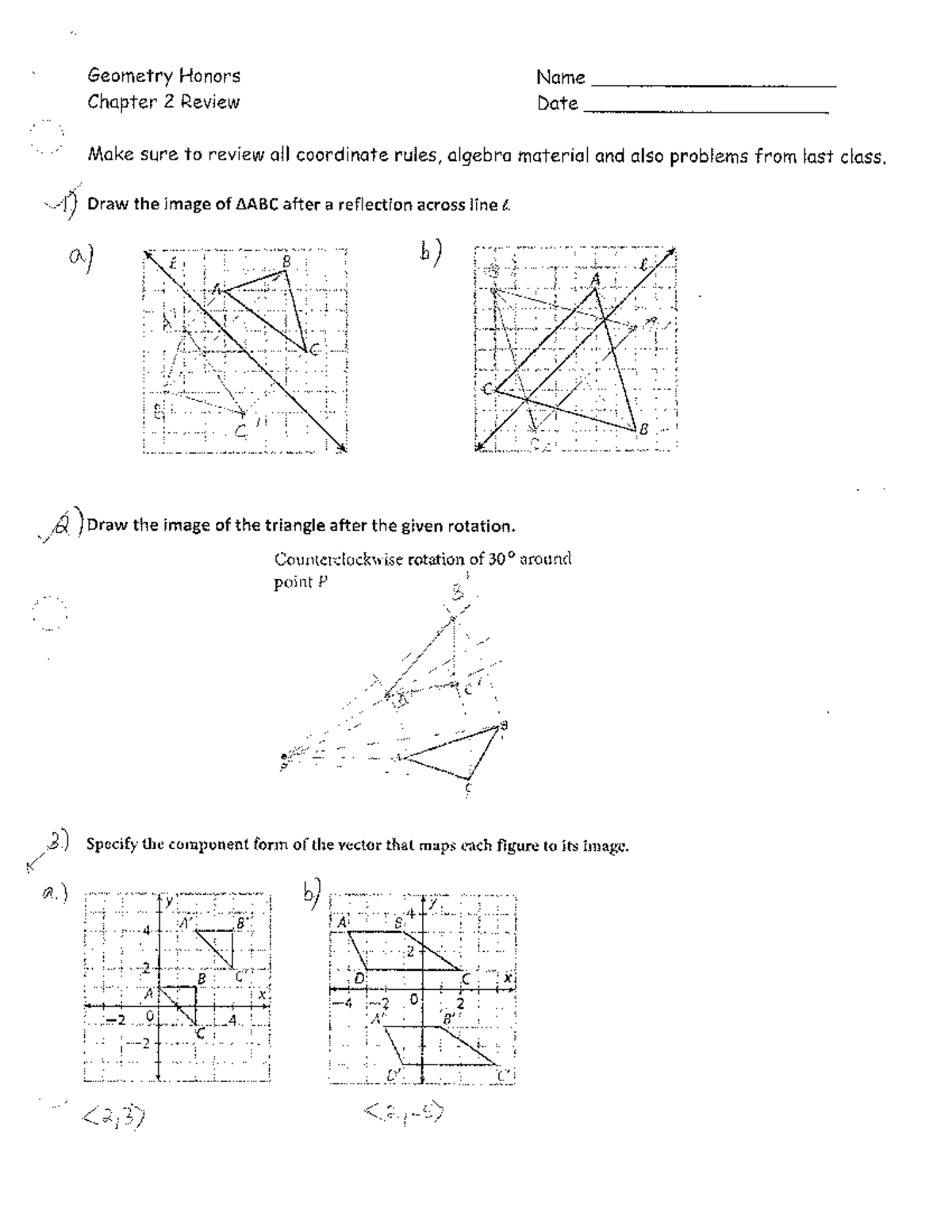 7 Transformations Review Key - MAT1033 - Studocu