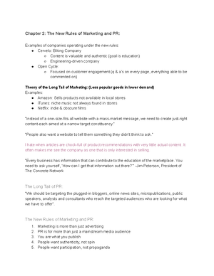 Chapter 1- The Old Rules of Marketing and PR are Ineffective in an ...