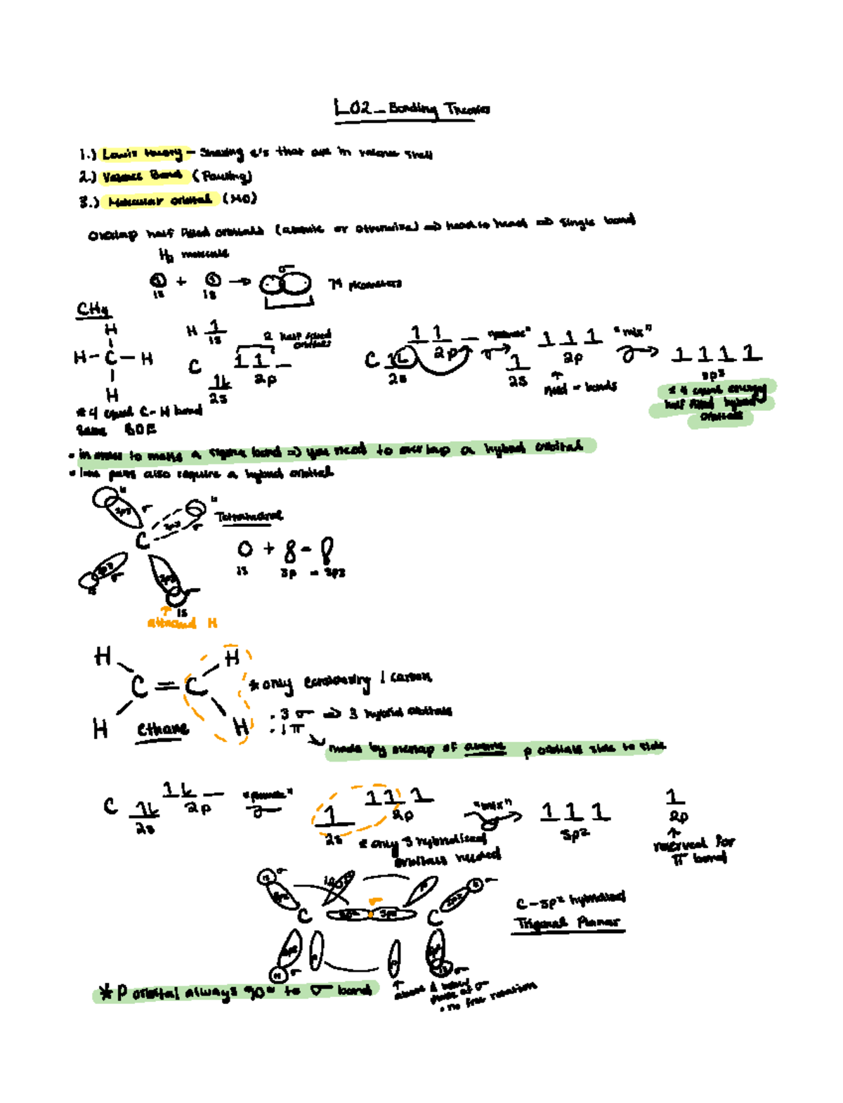 L02 Bonding Theories - L BondingTeovies 1 Lewistheory sharinge's that ...