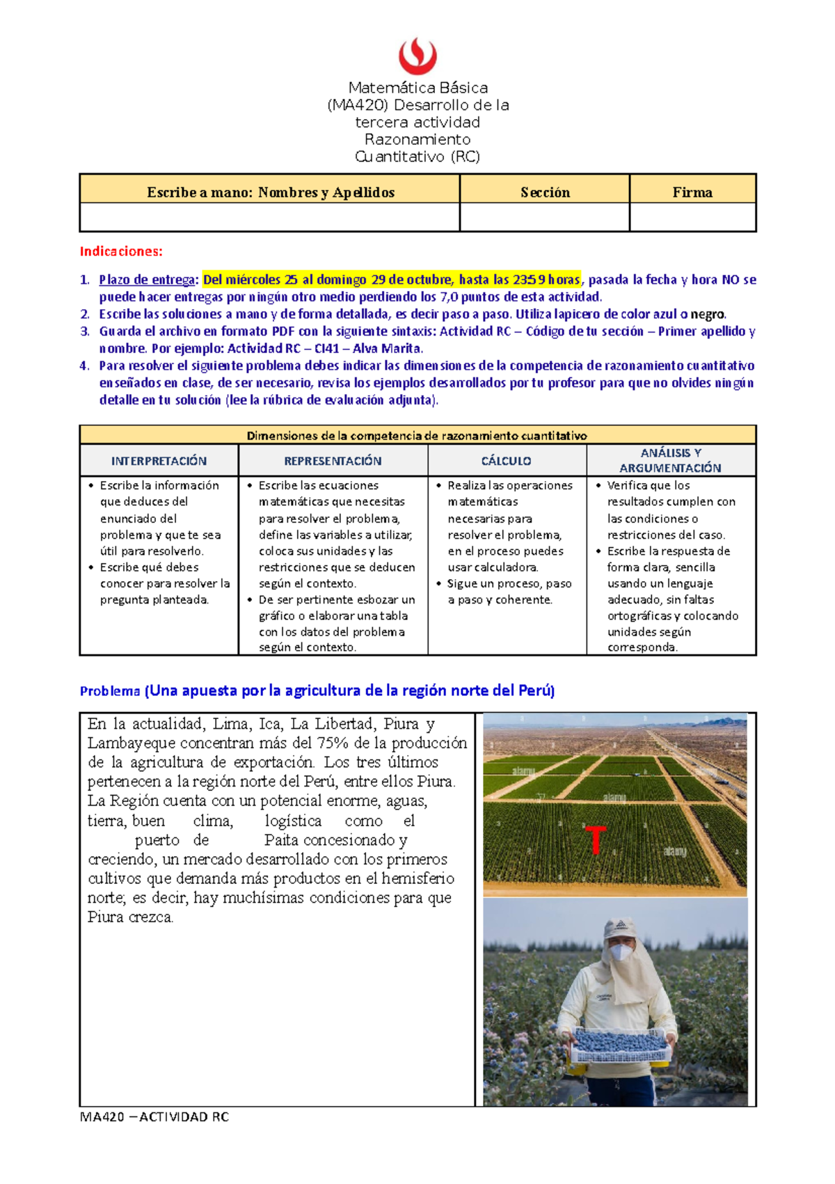 Actividad RC3 - prueba rc - Matemática Básica (MA420) Desarrollo de la tercera actividad - Studocu
