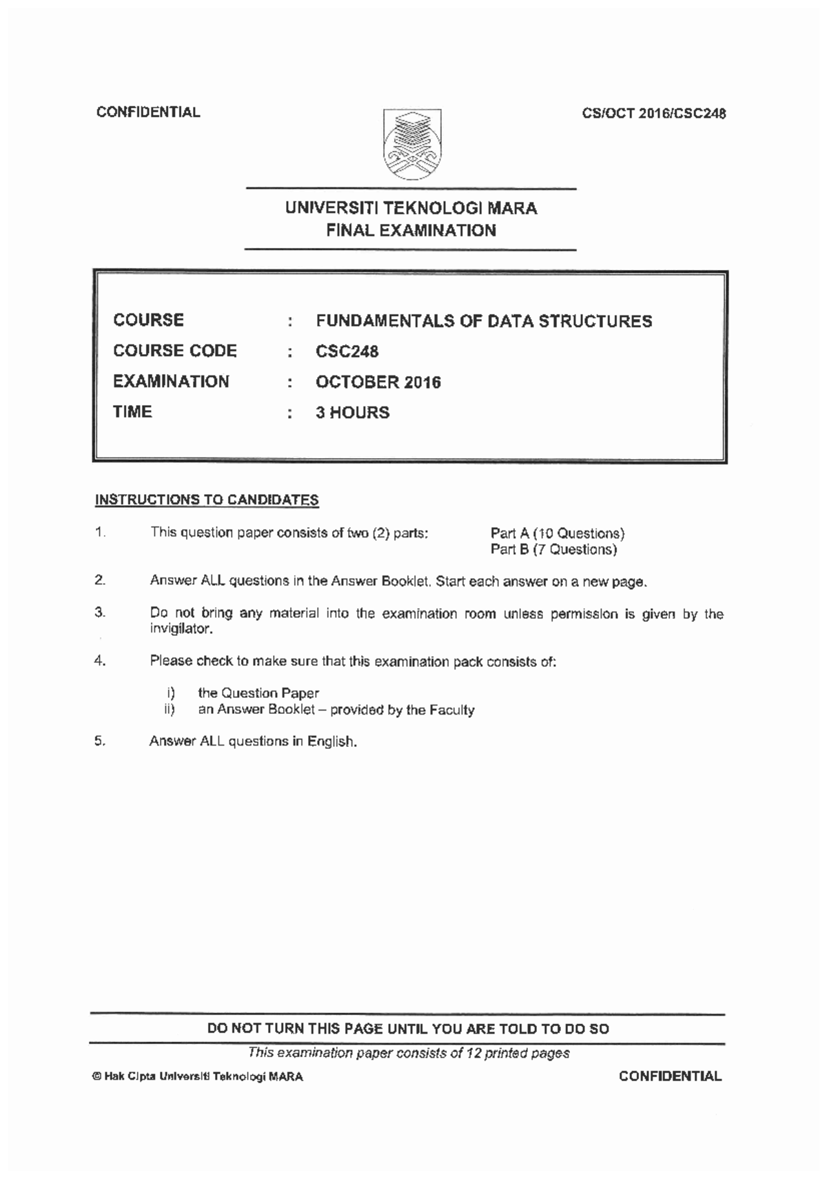 Faculty Computer Sciences And Mathematic 2016 Session 1 Diploma 9491