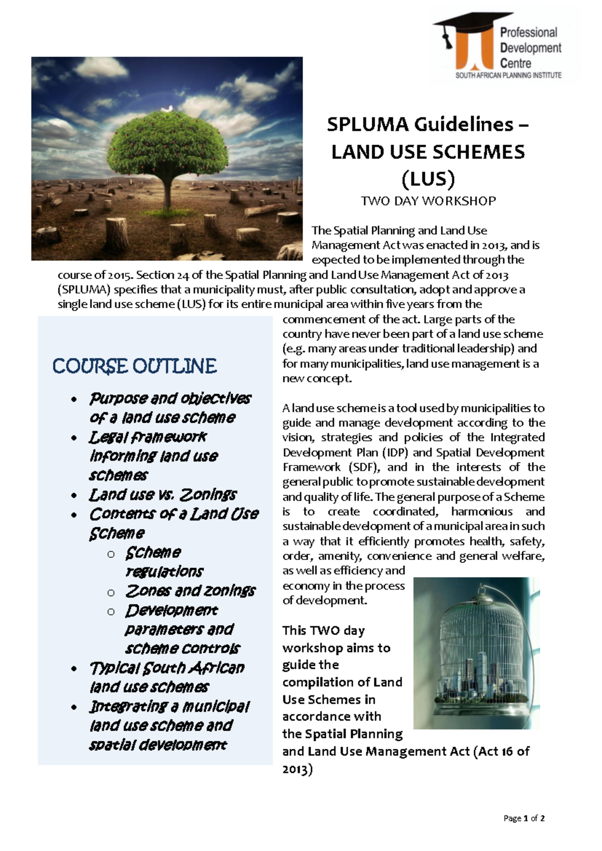 Brochure Spluma Guidelines LUS - Page 1 of 2 SPLUMA Guidelines – LAND ...