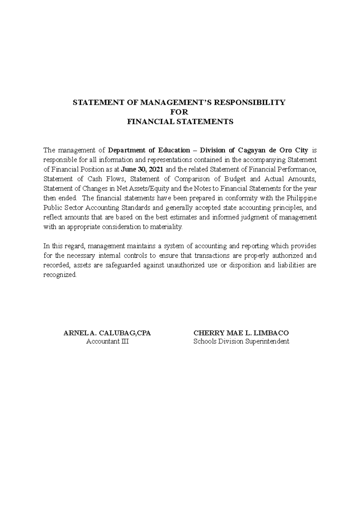 2021 June 30 Trust- Provident Fund SMR and Notes to FS - STATEMENT OF ...