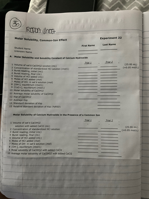 Experiment 14 Lab Report Chem 2 - Joshuaw Morency 9/25/ Nina, Jack ...