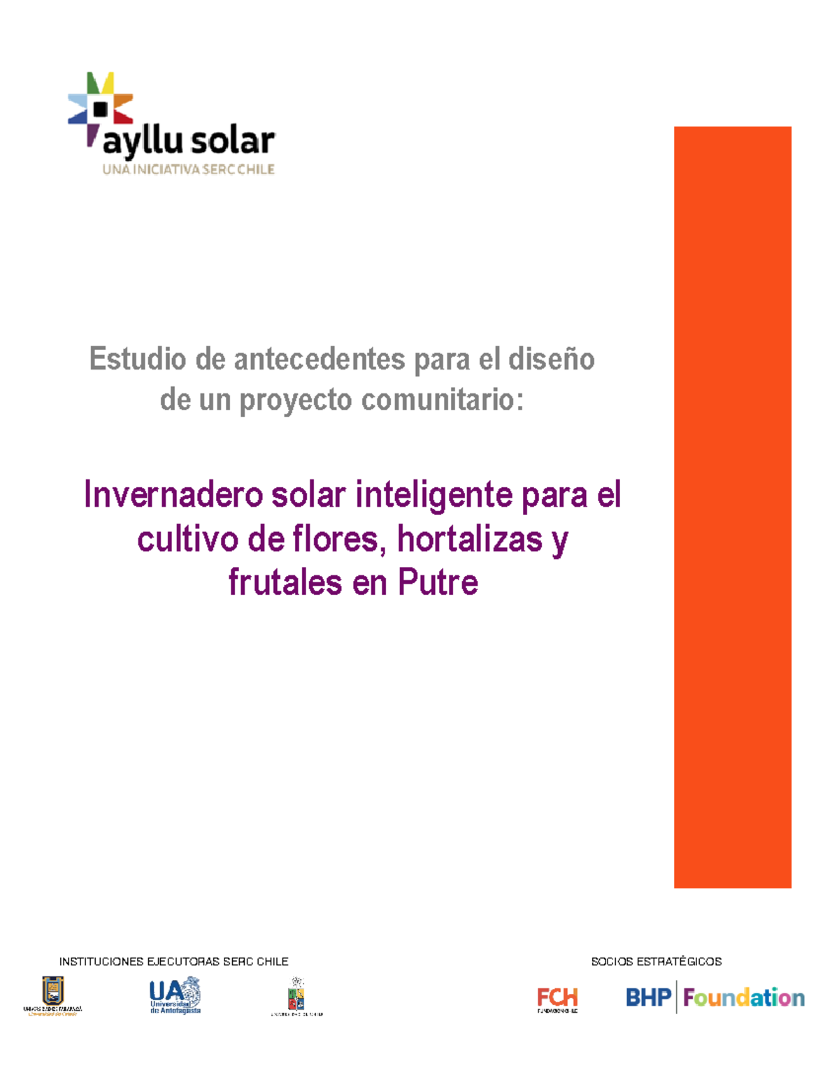Estudio Invernadero-solar-Putre - SERC CHILE EXECUTOR INSTITUTIONS ...