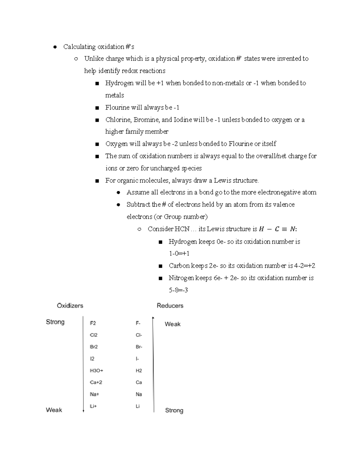 Oxidation-Reducation-Types of Reactions - Calculating oxidation #’s ...