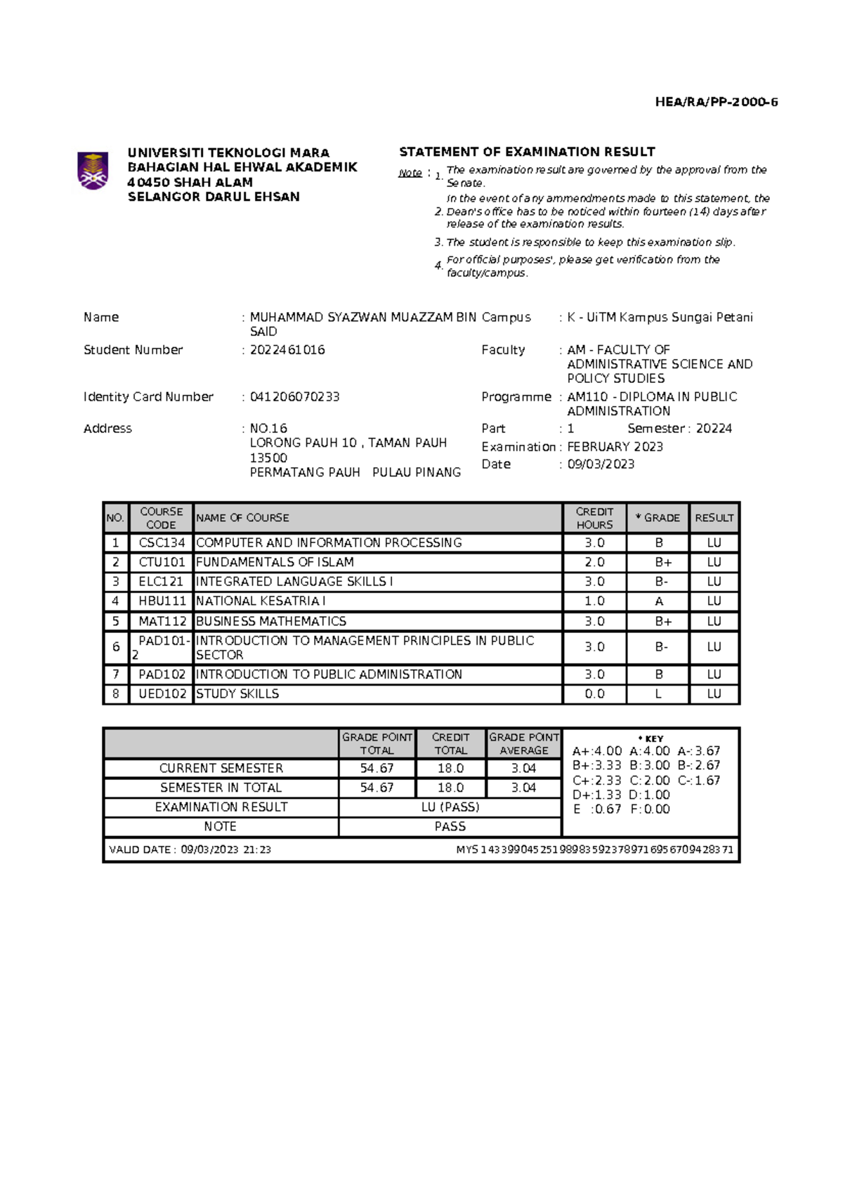 6be1a6ca 5334 498a a37e 27f6b4309c93 - STATEMENT OF EXAMINATION RESULT ...