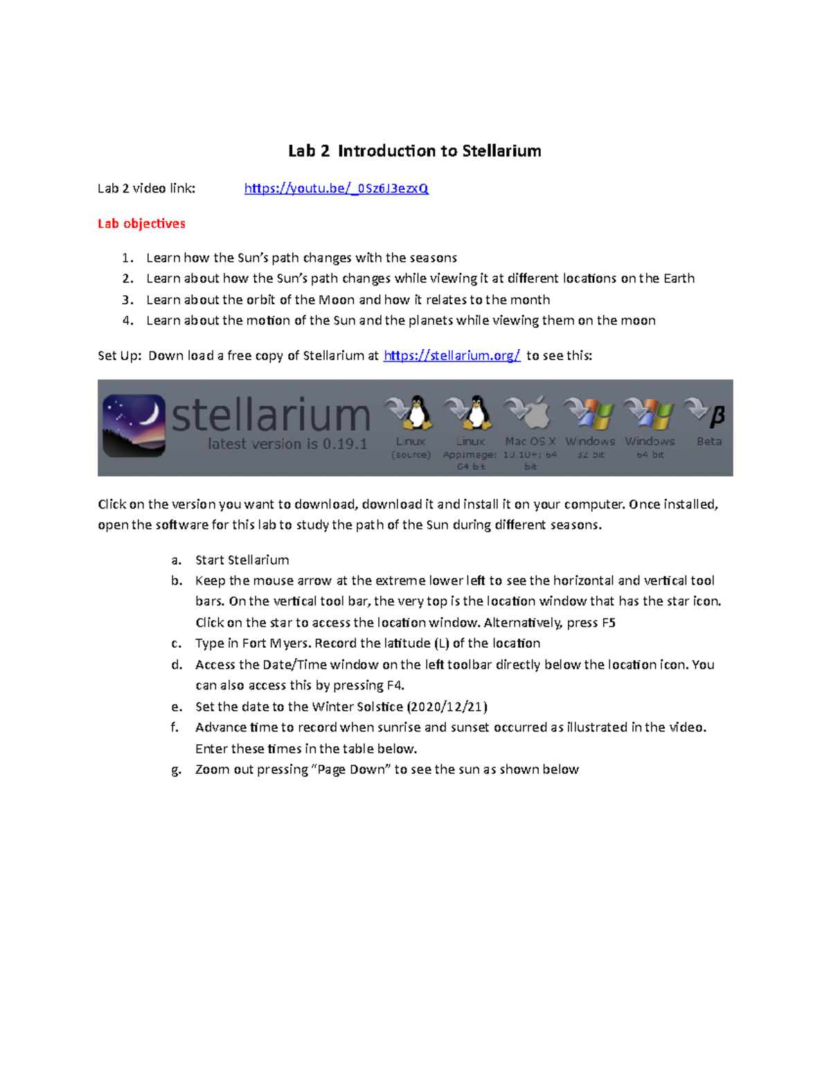 Lab 2 Introductio to Stellarium-1 1 - Lab 2 Introduction to Stellarium ...